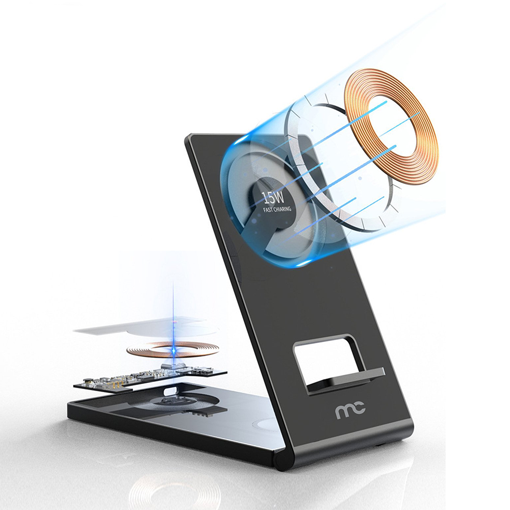 3-in-1 Transparent Wireless Charger WSC-B200TR - My Candy Tech