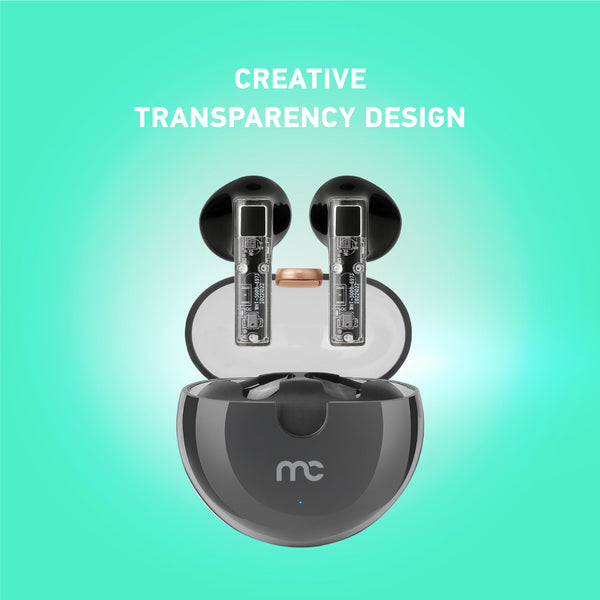 Transparent True Wireless Earbuds TWS-B125TR - My Candy Tech