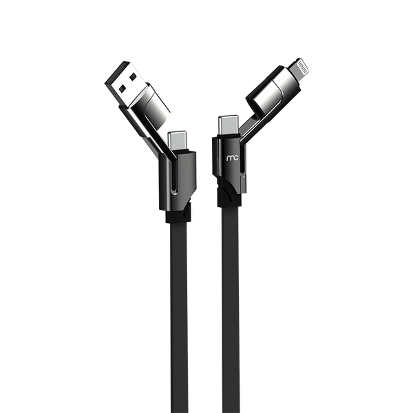4-in-1 USB-A & Type-C to Type-C & Lightning Cable C-300 - My Candy Tech