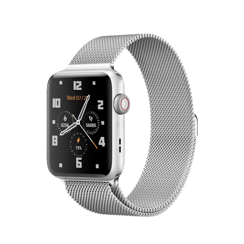 MyCandy 45mm Stainless Steel Lifestyle Smartwatch Silver - My Candy Tech