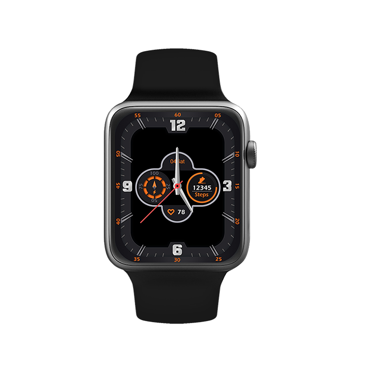 MyCandy 45mm Stainless Steel Lifestyle Smartwatch Black - My Candy Tech