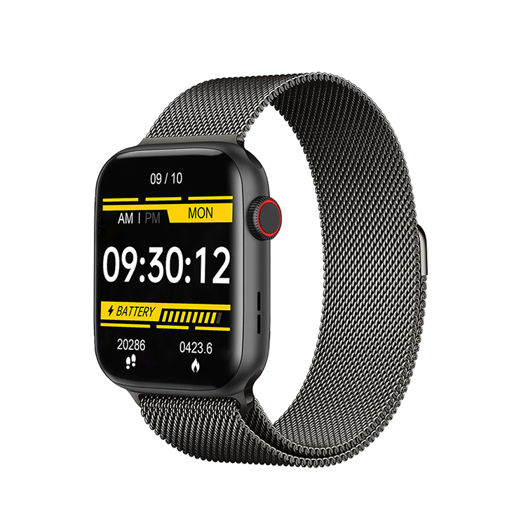 MyCandy 45mm Stainless Steel Lifestyle Smartwatch Black - My Candy Tech