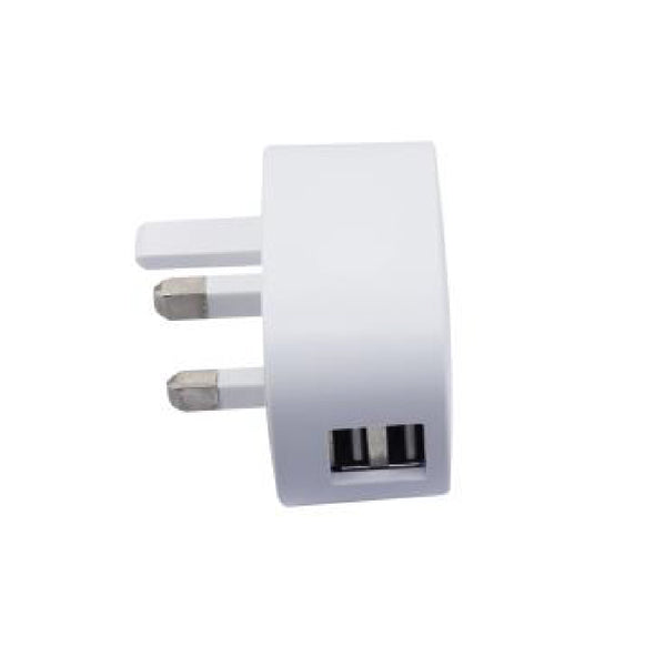 MYCANDY 3.4A DUAL USB TRAVEL CHARGER WITH MFI LIGHTNING 1M WHITE - My ...