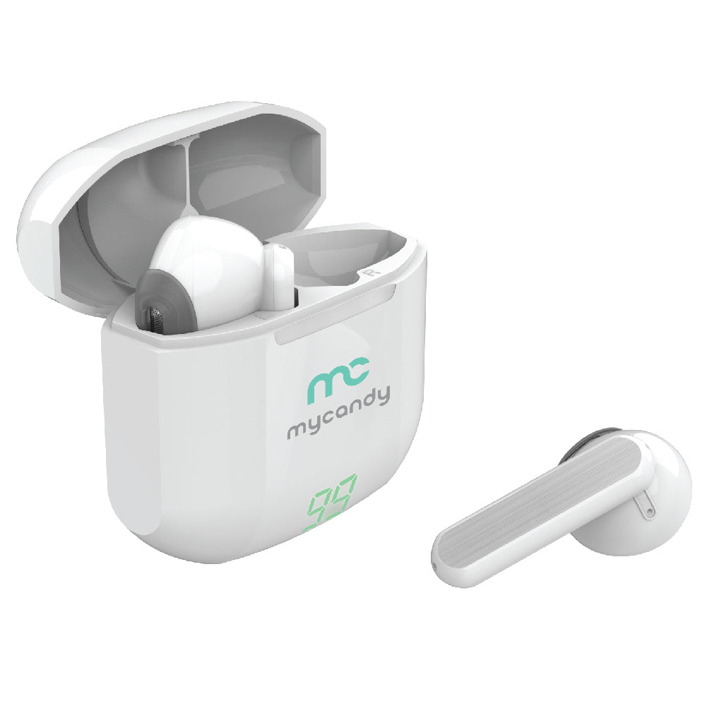 Mycandy True Wireless Earbuds White TWS175 - My Candy Tech