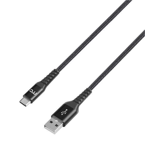 MYCANDY USB A TO TYPE C CHARGE AND SYNC BRAIDED CABLE 1.2M BLACK - My ...