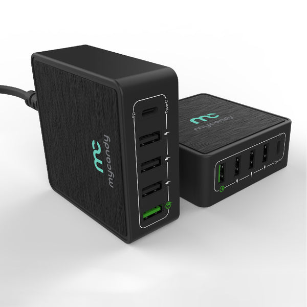 MYCANDY 60W DESKTOP CHARGER BLACK - My Candy Tech
